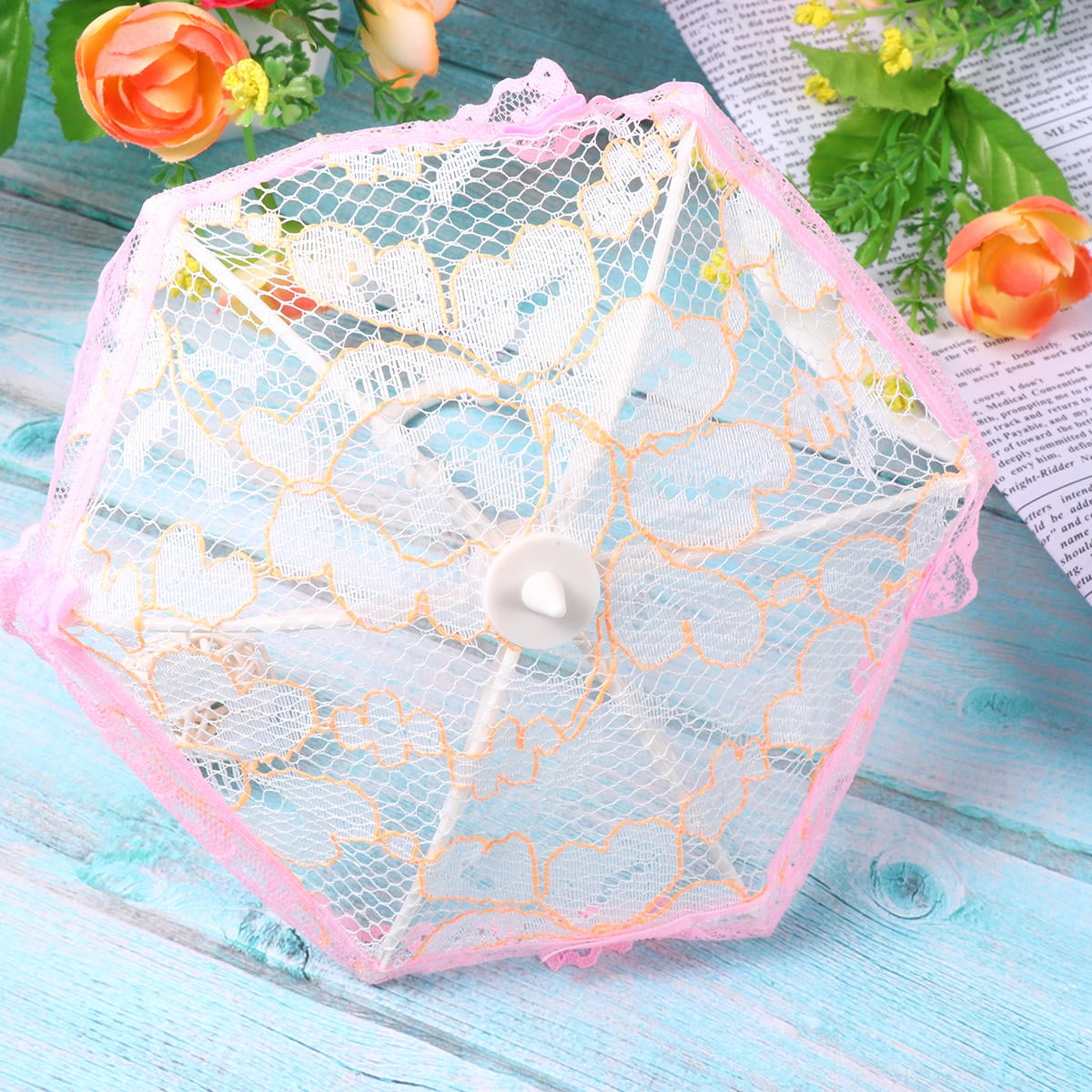 HEMOTON 5 Pcs Lace Parasol Mini Umbrella Decorations Toy Toys Child ...