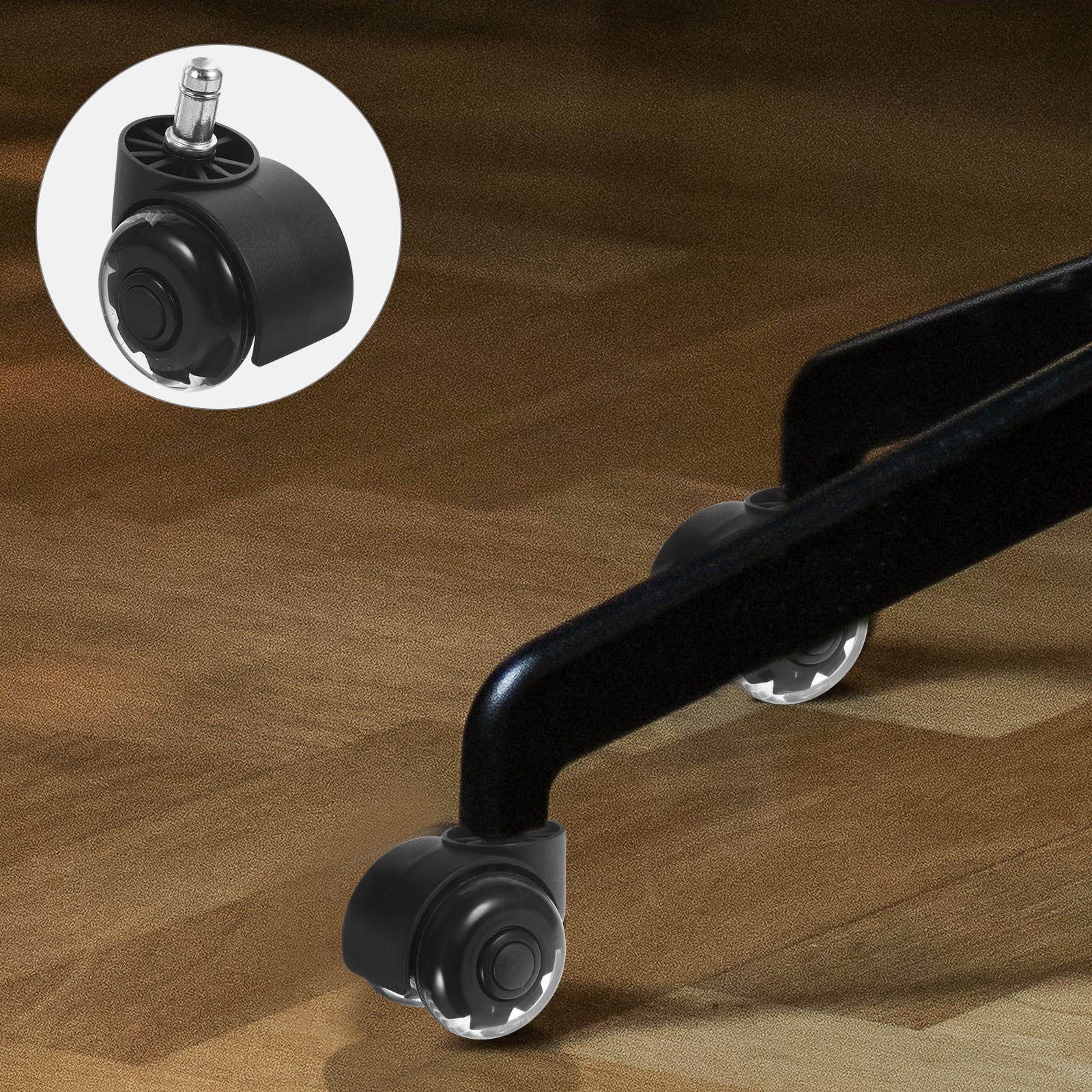 DEEPCRAFF 5Pcs Easy Install Office Chair Caster Wheels for Quiet ...