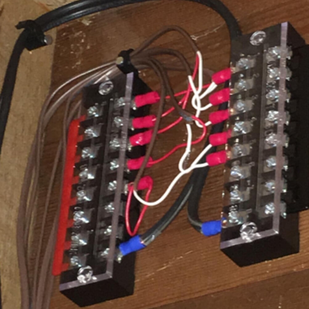 HEMOTON 5 Sets 4 Positions Terminal Block Terminals Barrier Strip ...