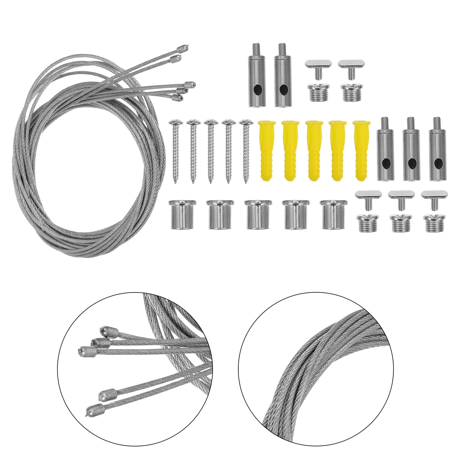 HEMOTON 5 Sets Of Suspended Ceiling Wire Ceiling Lights Rope Convenient ...