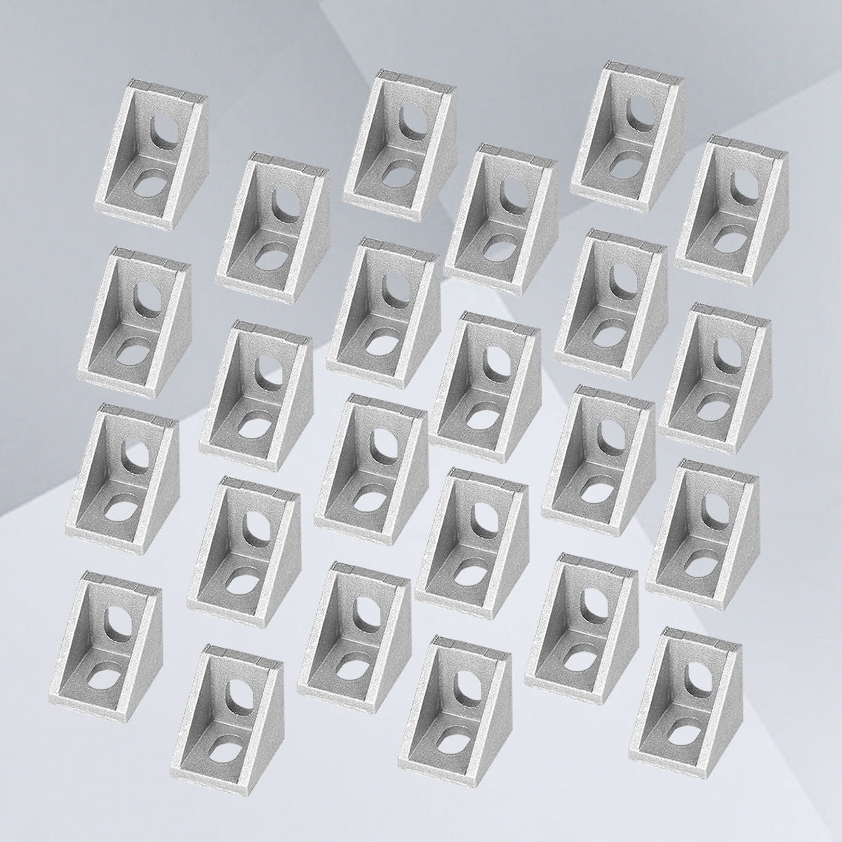 HEMOTON 50 Pcs Aluminum Profile Angle Code Corner Parts Bracket Sturdy ...