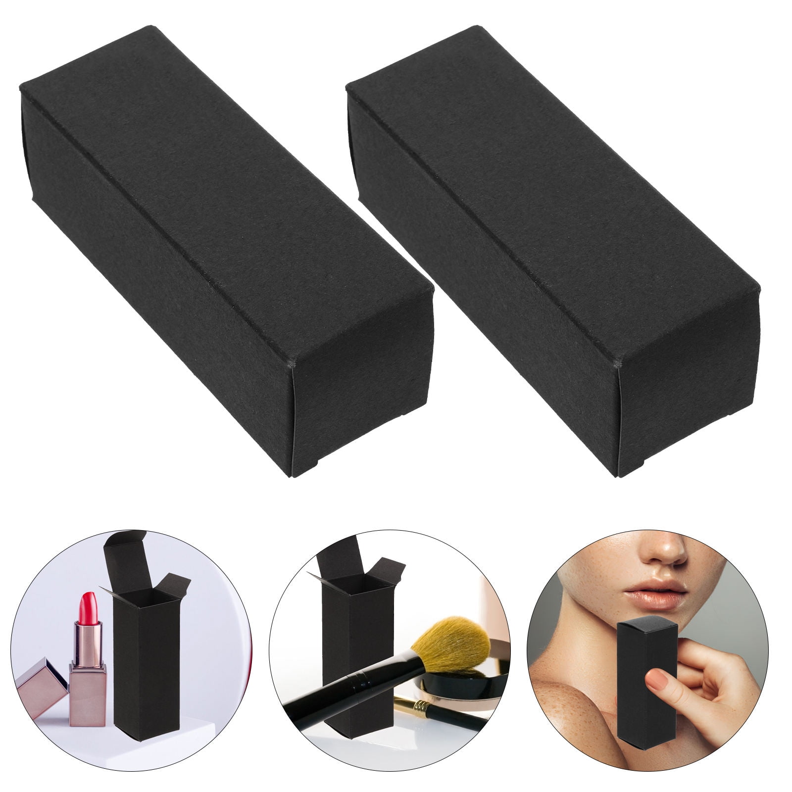 HEMOTON 50 Pcs Balm Essential Oil Packing Box Rounded Edge Lipstick ...