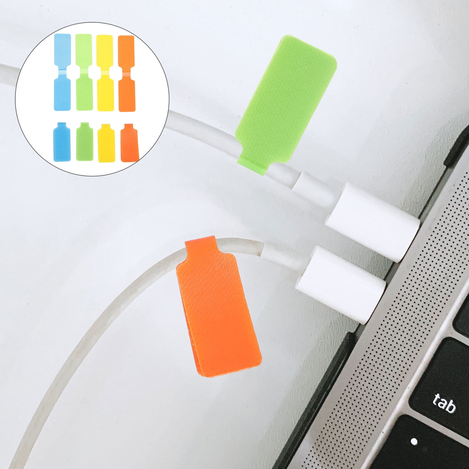 HEMOTON 50 Pcs Cable Labels Cord for Electronics Covers Tags Removable ...