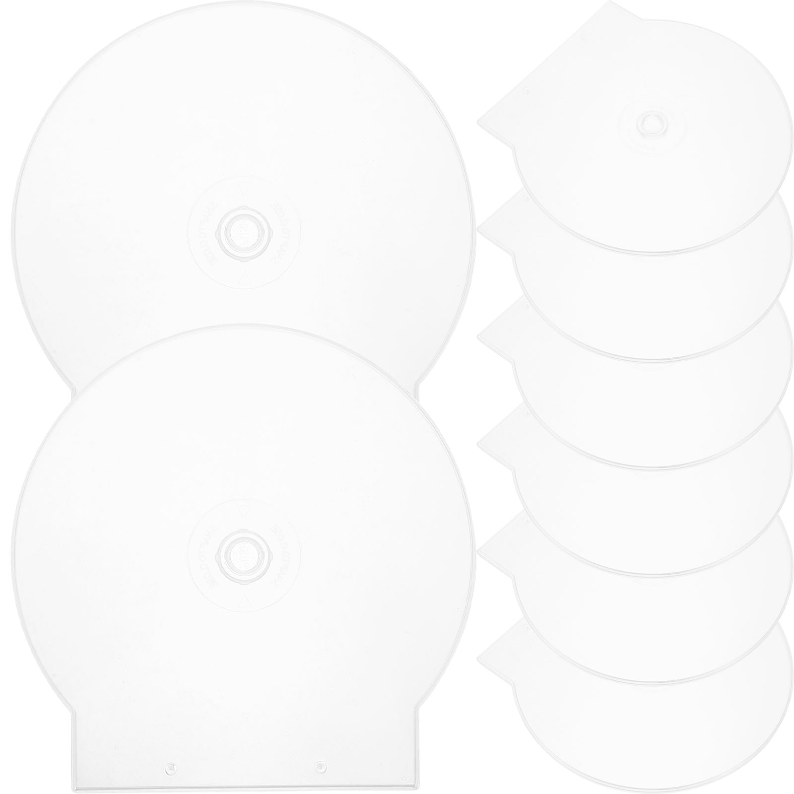 HEMOTON 50 Pcs Disc Storage Organizer Dvd Case Holder Boxes Stackable ...