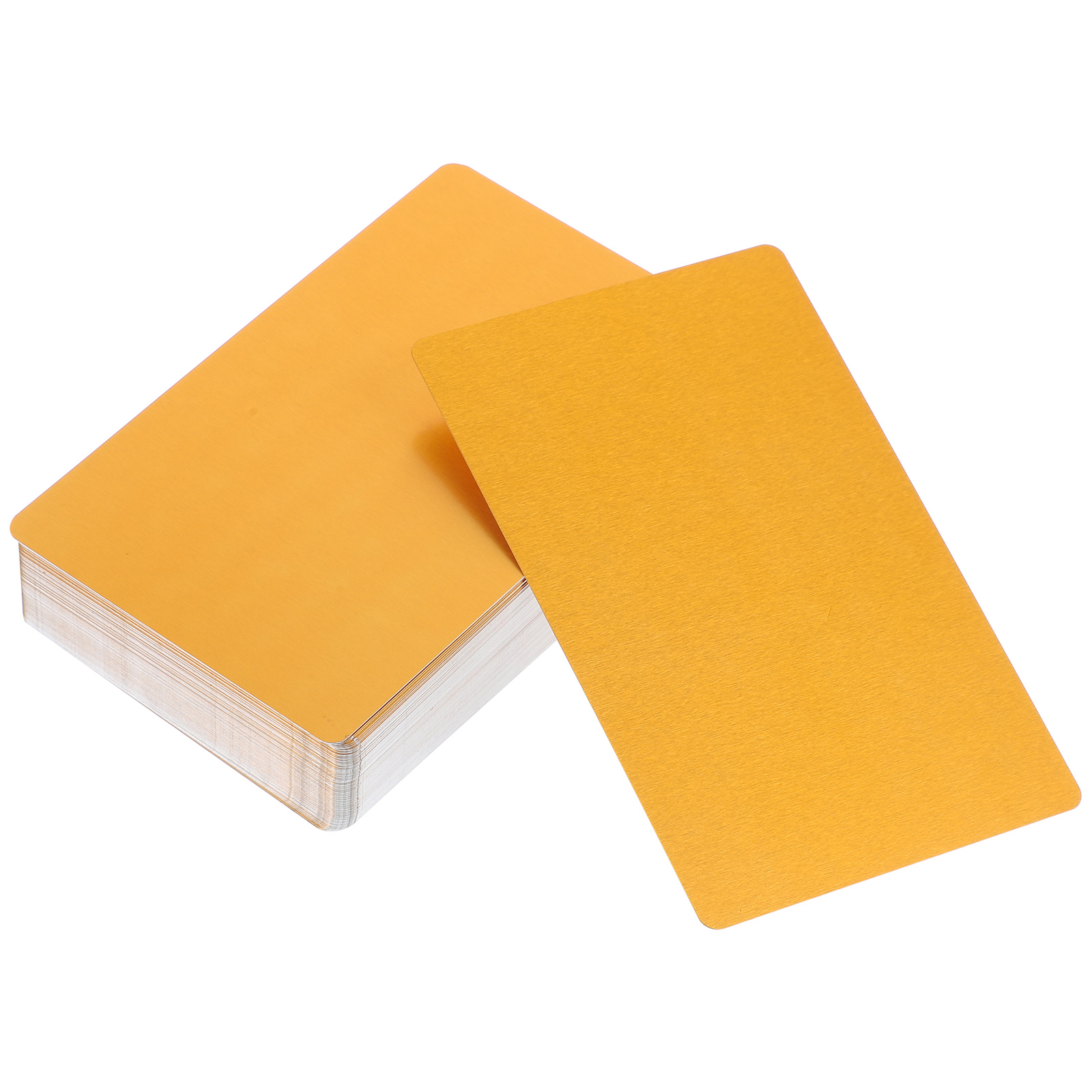 HEMOTON 50 Pcs Metal Business Card Engraving Cards Affordable Office ...