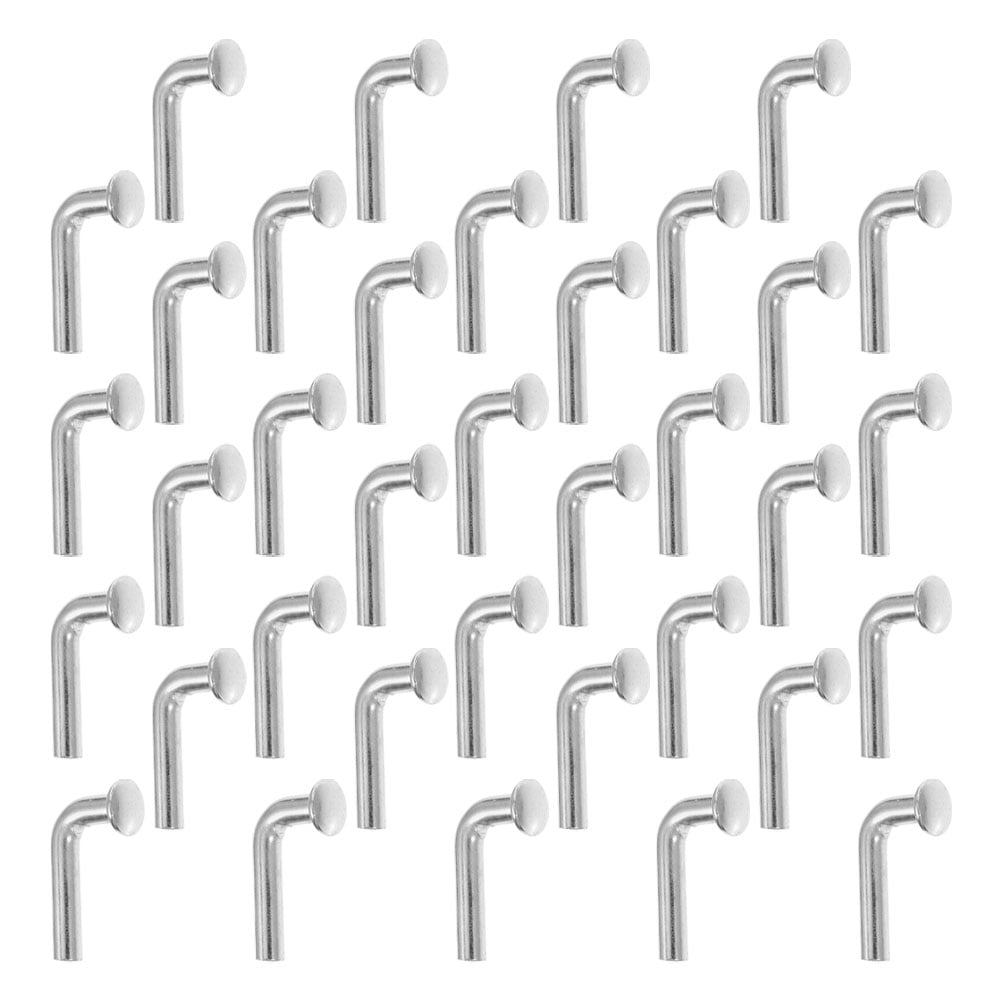 HEMOTON 50 Pcs Pallet Rack Accessories J Hooks Safety Pin with Silver ...