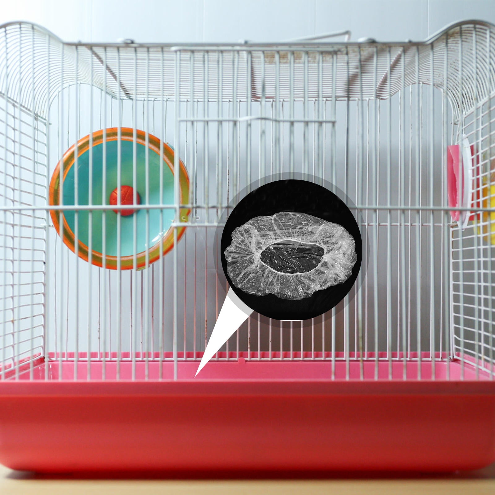 HEMOTON 50 Pcs Rabbit Pee Plastic Pad Cage Liner Litter Bunny ...