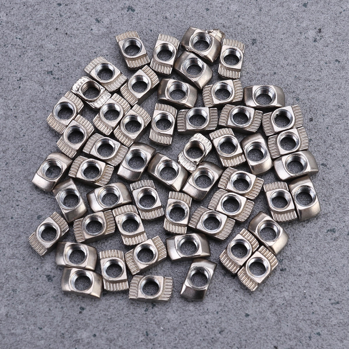 HEMOTON 50 Pcs Threaded Nut Aluminum Profile Nuts Extrusions - Walmart.com