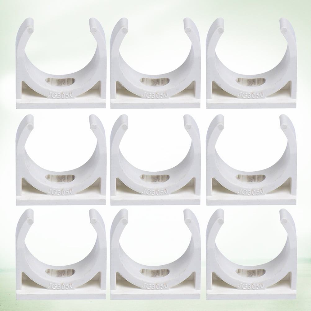 HEMOTON 50 Pcs U Clamps Workbench Pipe Clamps 3.2X3.2cm White - Walmart.com