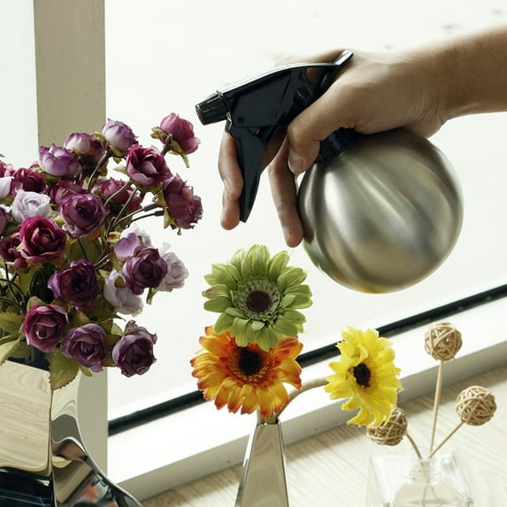 HEMOTON 500 Ml Stainless Steel Spray Pot Lightweight Watering Can ...