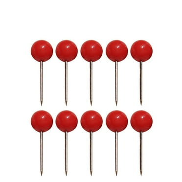 Uxcell Push Pins Round Head Thumb Map Tacks Steel Point, Silver Tone ...