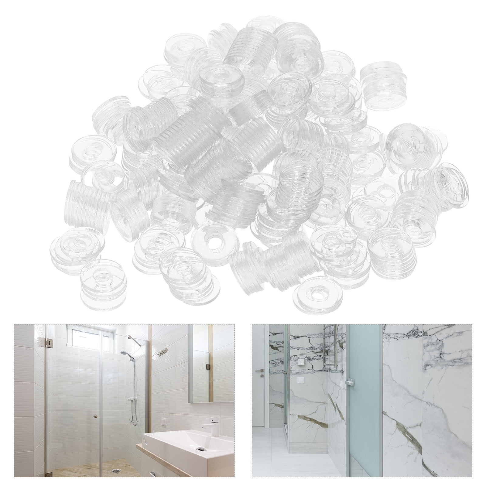 HEMOTON 500Pcs Round Flat Washers Vinyl Round Washer Set Screw Gasket ...