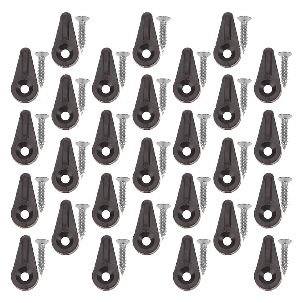 HEMOTON 50Pcs Multi Functional Glass Retainer Clips for Closet Panels ...