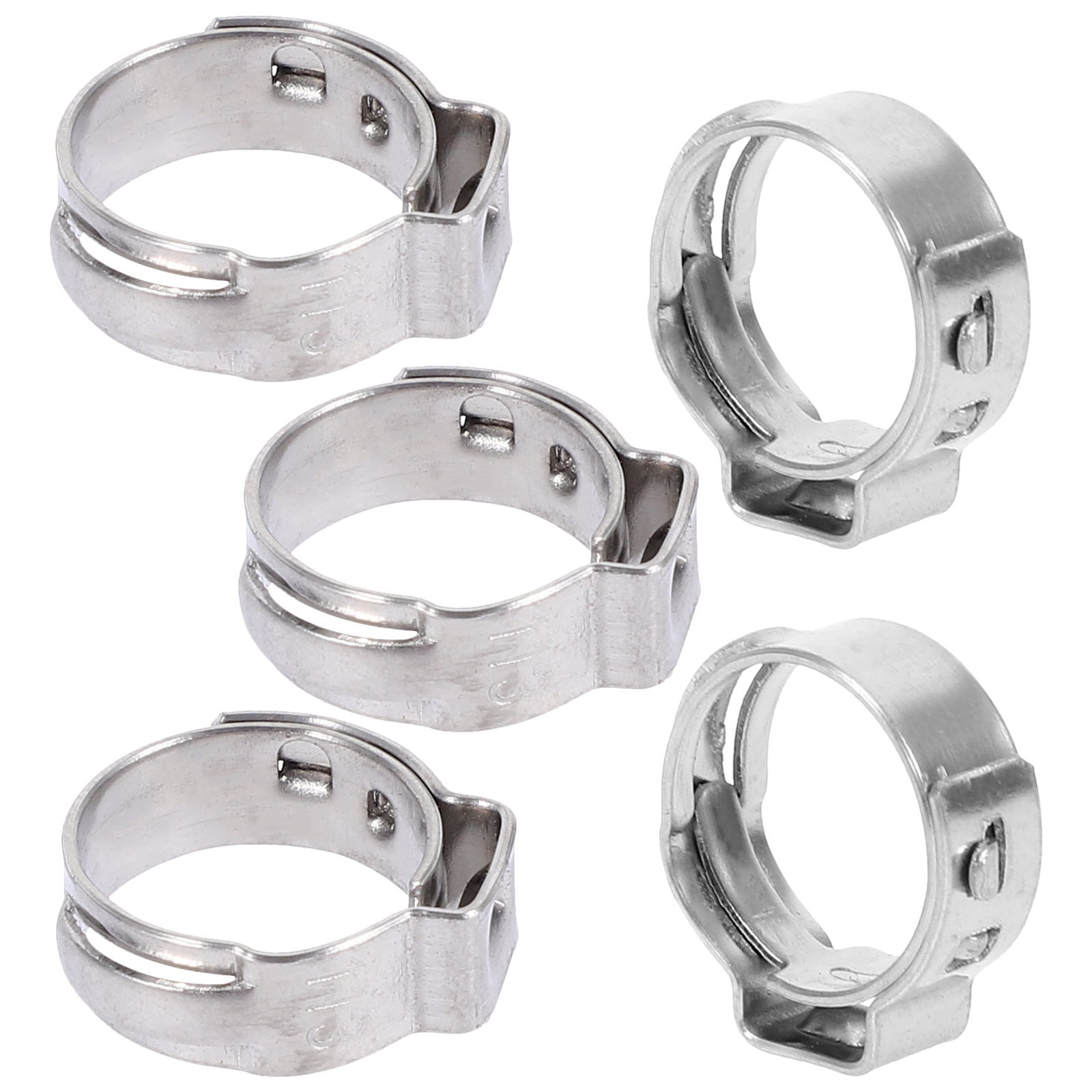 HEMOTON 50pcs Cinch Clamps Stainless Steel Crimp Rings Hose Clamps ...
