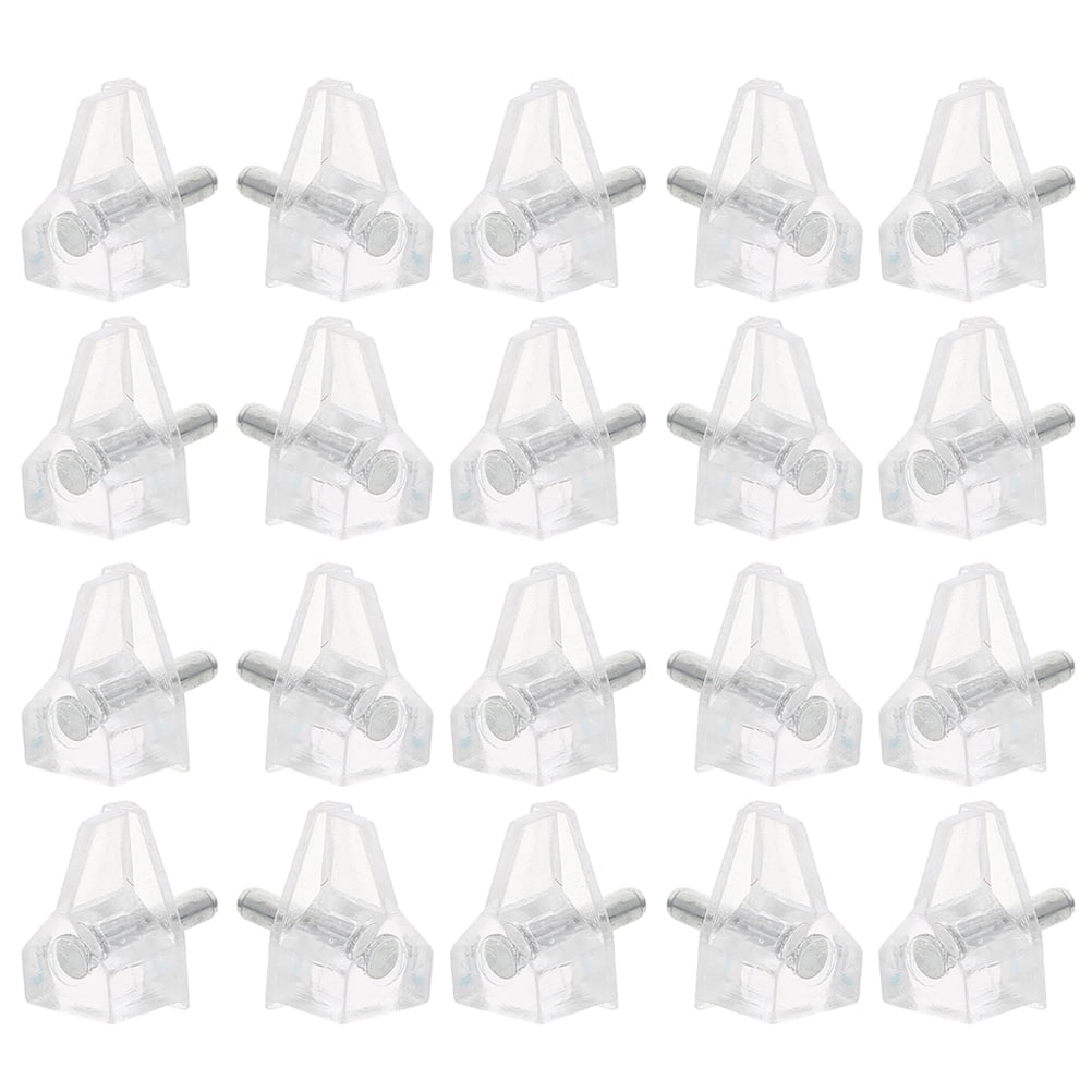 HEMOTON 50pcs Clear Plastic Shelf Pegs Shelf Supporting Pegs ...