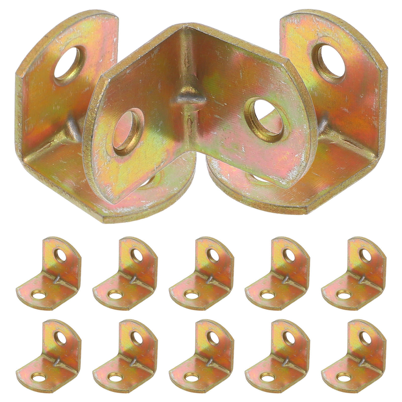 HEMOTON 50pcs Corner Brace Right Angle Corner Bracket Shelving Support ...