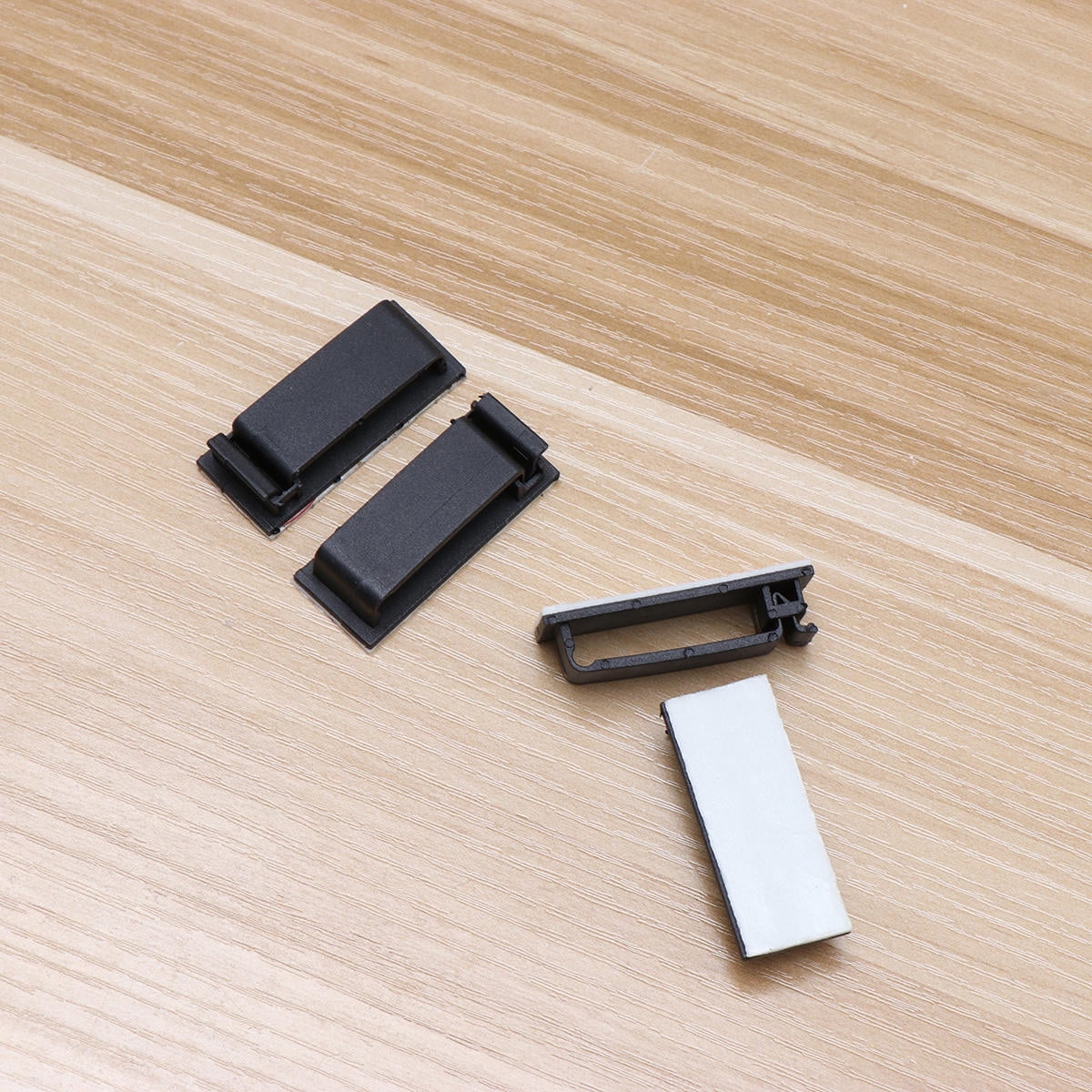 HEMOTON 50pcs Plastic Cable Tie Self Adhesive Wire Fixer Cord Cable ...