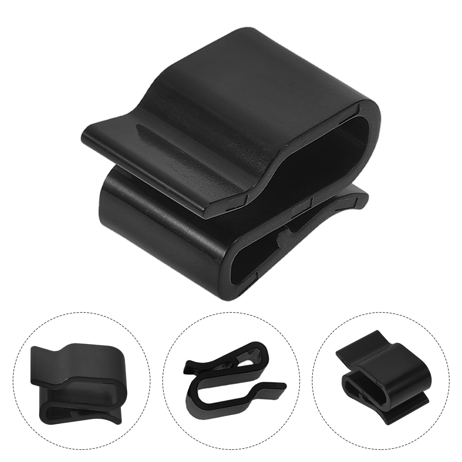 HEMOTON 50pcs Solar Panel Photovoltaic Cable Clips Plastic Cable Clamp ...