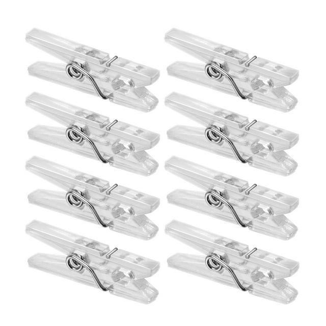 HEMOTON 50pcs Spring Hanging Clips Clamps Plastic Clothes Line Clips ...