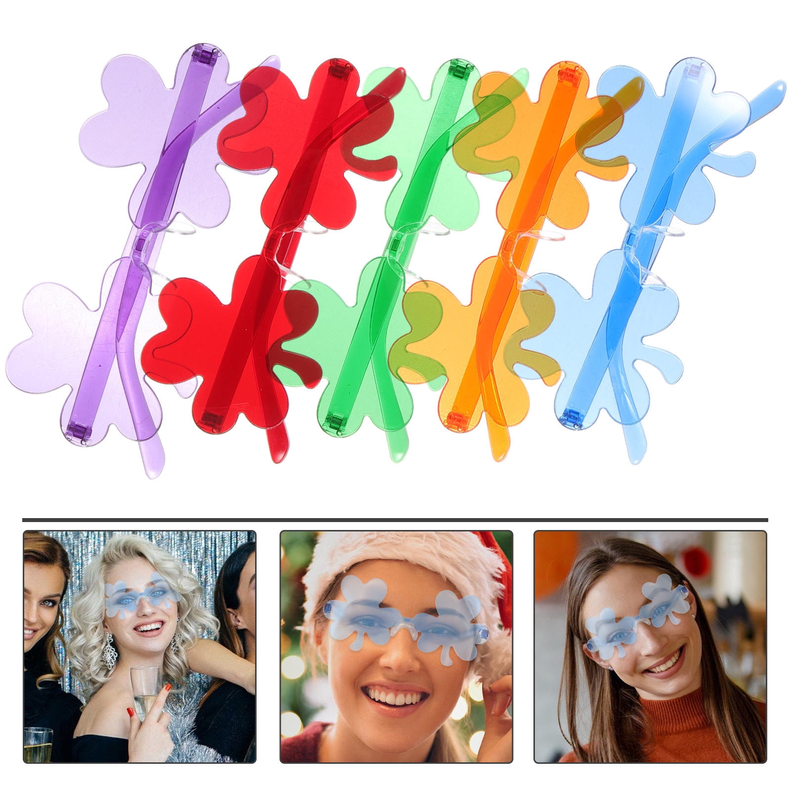 HEMOTON 5pcs Decorative Party Eyeglasses Party Rimless Eyeglasses ...
