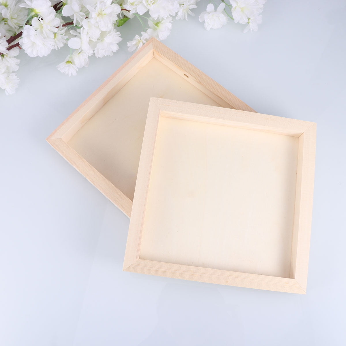 HEMOTON 5pcs Empty Clay Frames Wooden Clay Frame DIY Clay Picture Frame ...