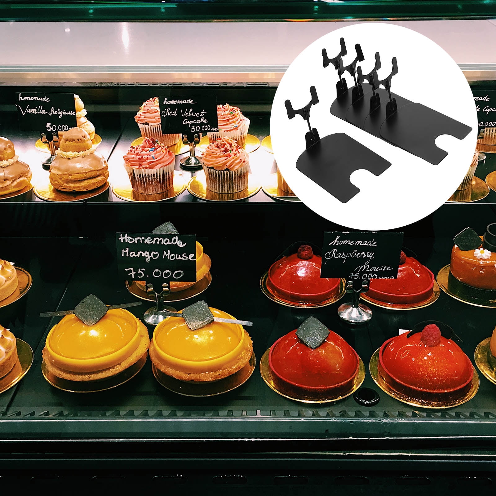 HEMOTON 5pcs Price Display Stand Price Tag Holder Retail Store Price ...