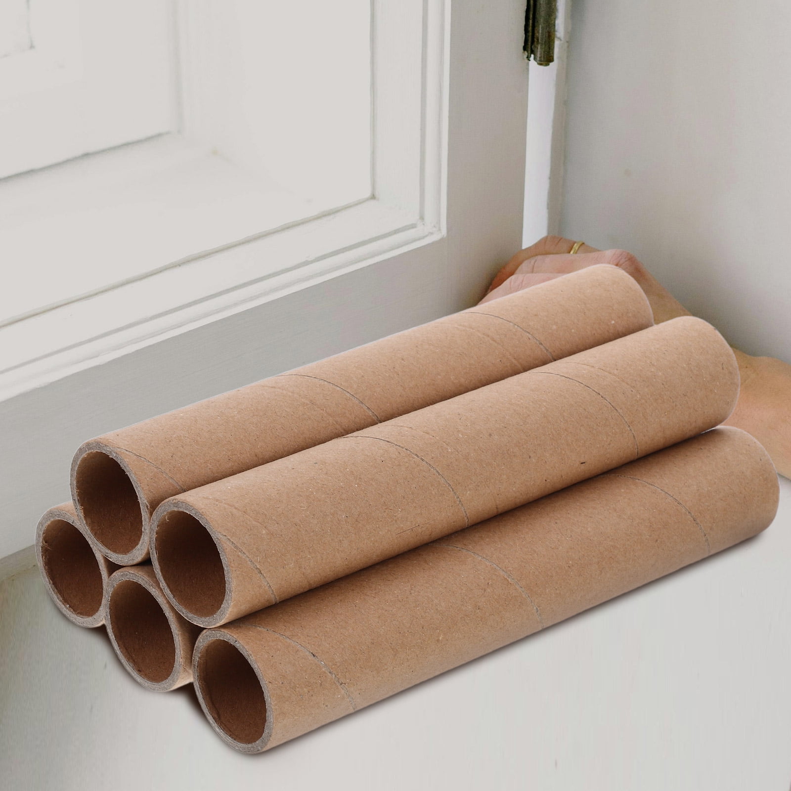 SOPOTUTU 5pcs Poster Storage Tube Cardboard Cylinder Light Yellow Paper ...