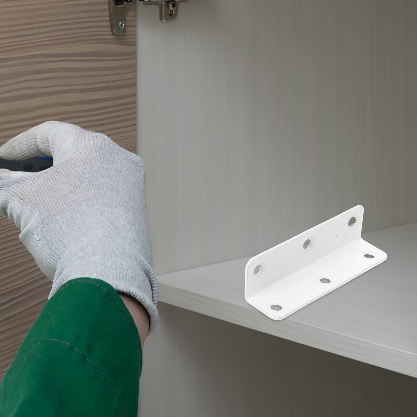 HEMOTON 5pcs Stainless Steel Right Angle Bracket Heavy Duty Corner ...