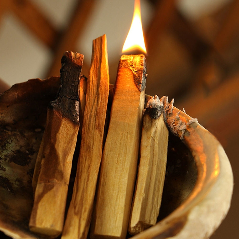 EXHUMKY Khaki Wood Incense Sticks for Purifying and Meditation 5Pcs ...