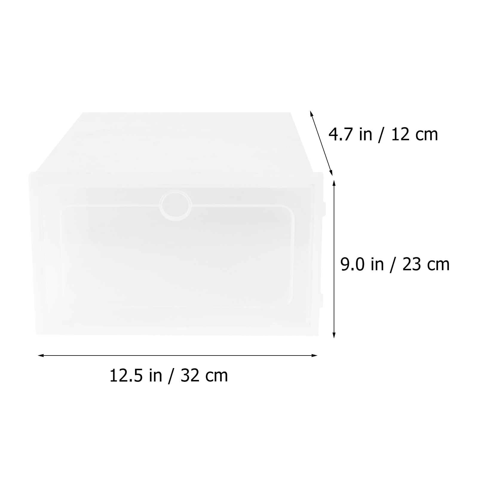 HEMOTON 6 PCS Large Shoe Bins Storage Stackable Box Thicken - Walmart.com