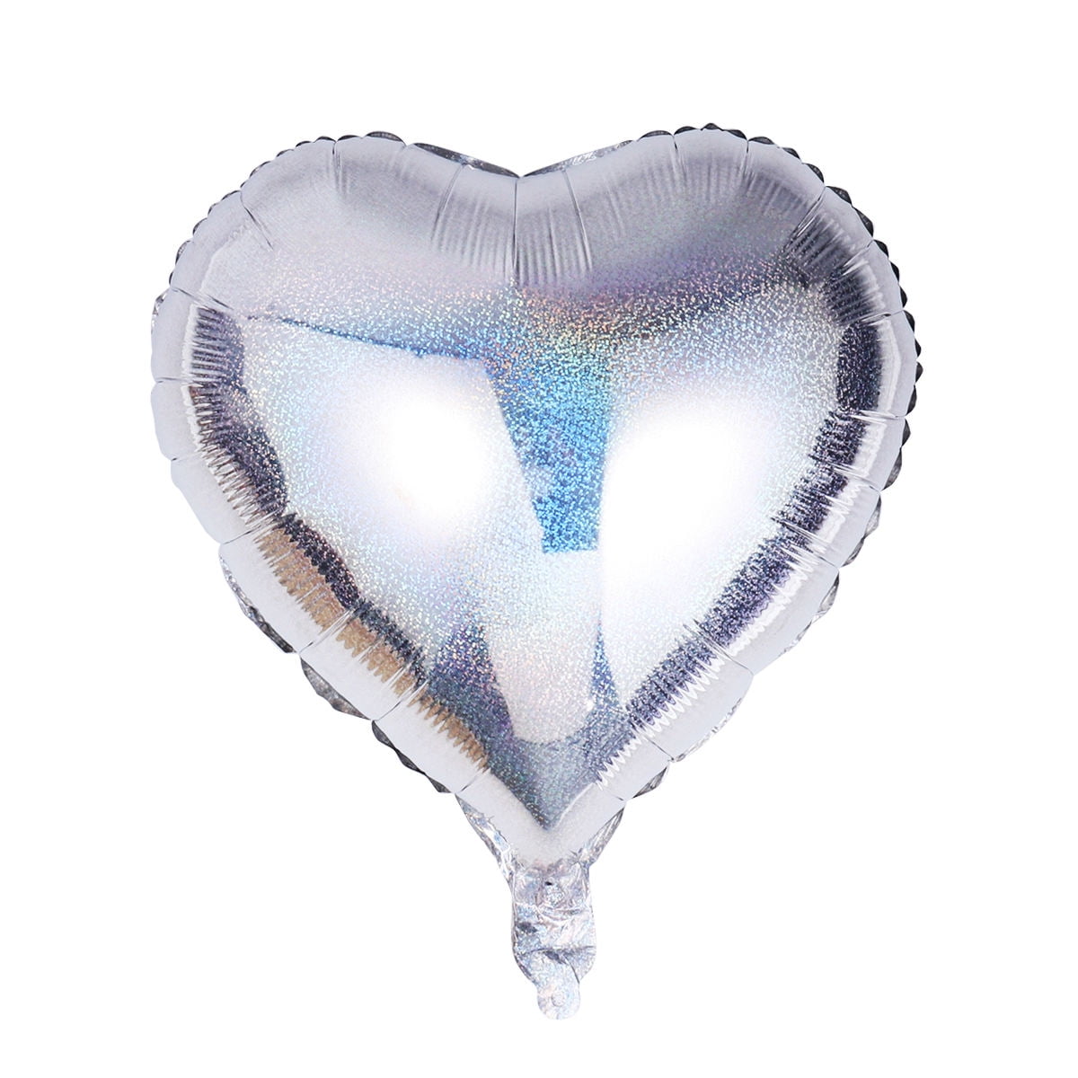 HEMOTON 6 PCS Reveal Sliver Aluminum Film Balloon Foil Balloons Lovers ...