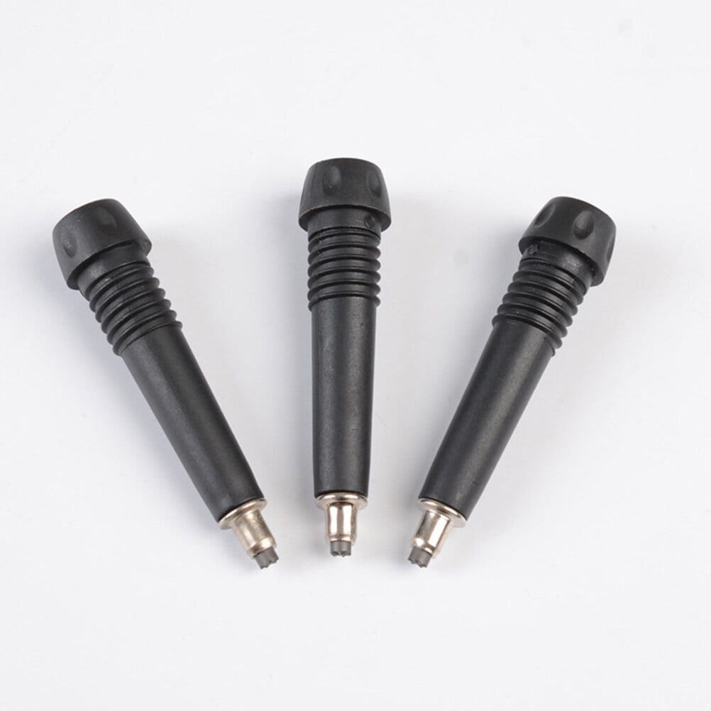 HEMOTON 6 Pack Rubber Trekking Pole Tips for Walking Sticks Black ...