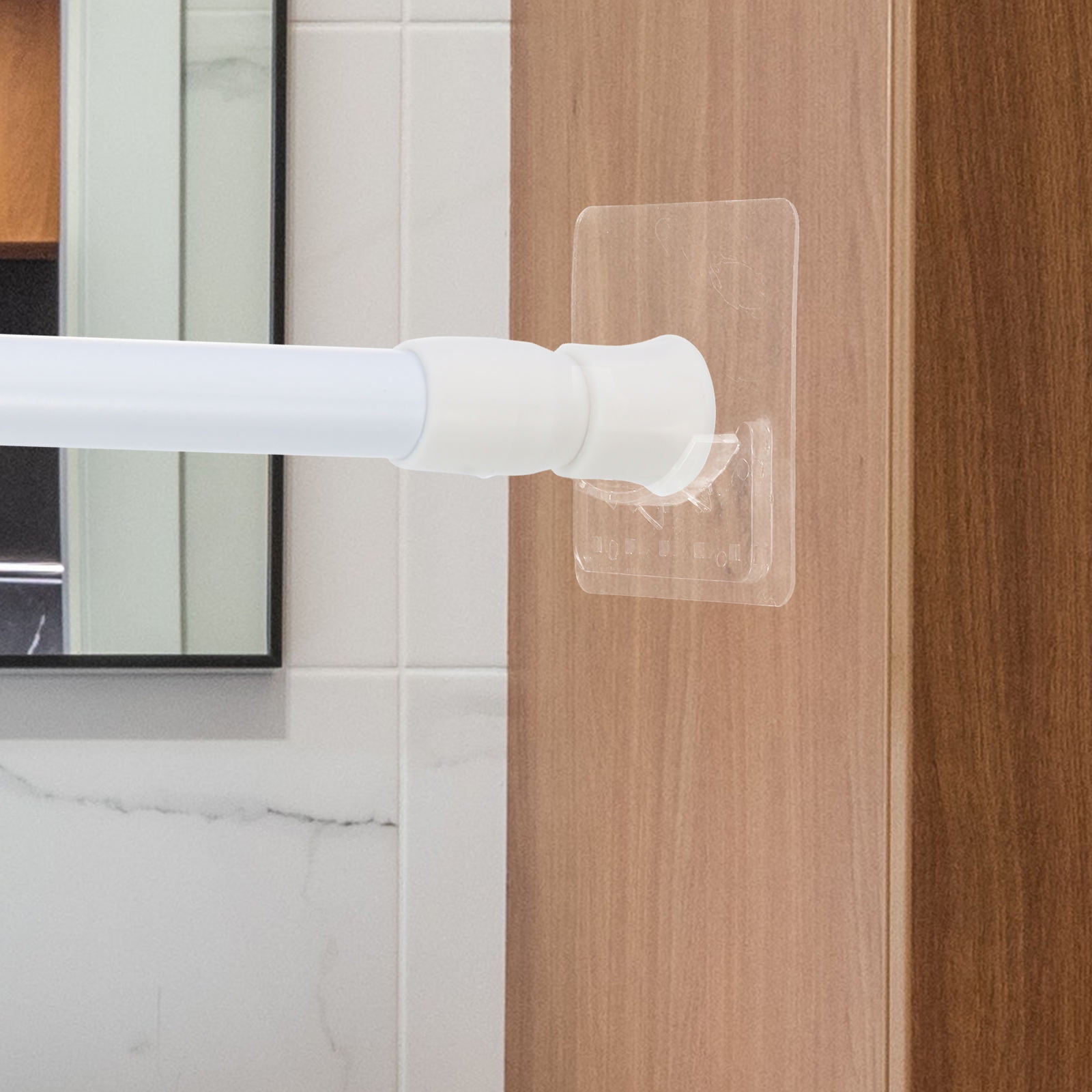 HEMOTON 6 Pairs Shower Rod Bracket Curtain Rods Modern Mounted Brackets ...