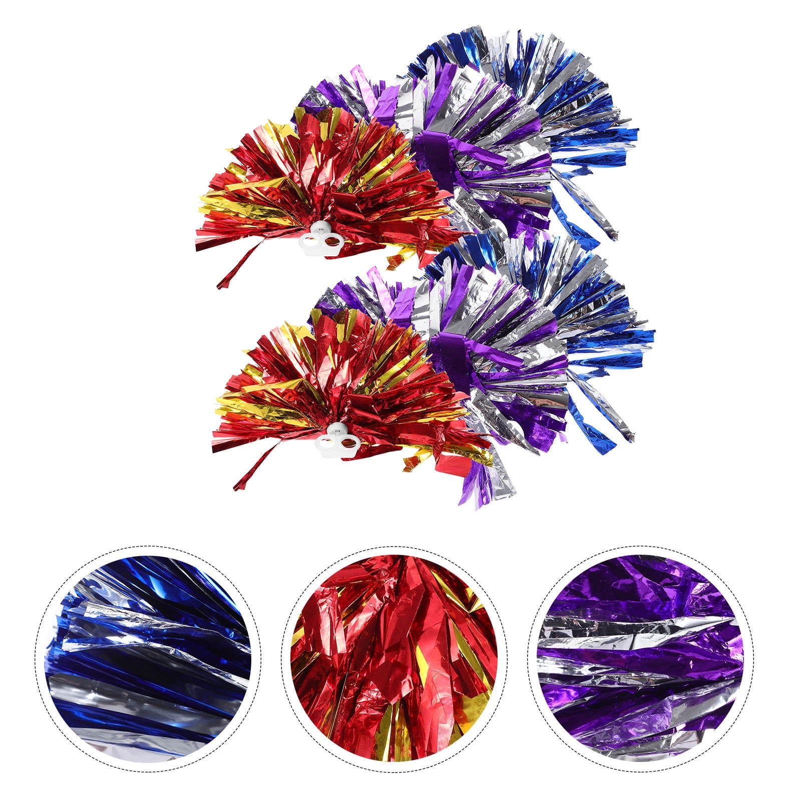 HEMOTON 6 Pcs Cheerleading Hand Flower Light-weight Pom Poms 33.00X22 ...
