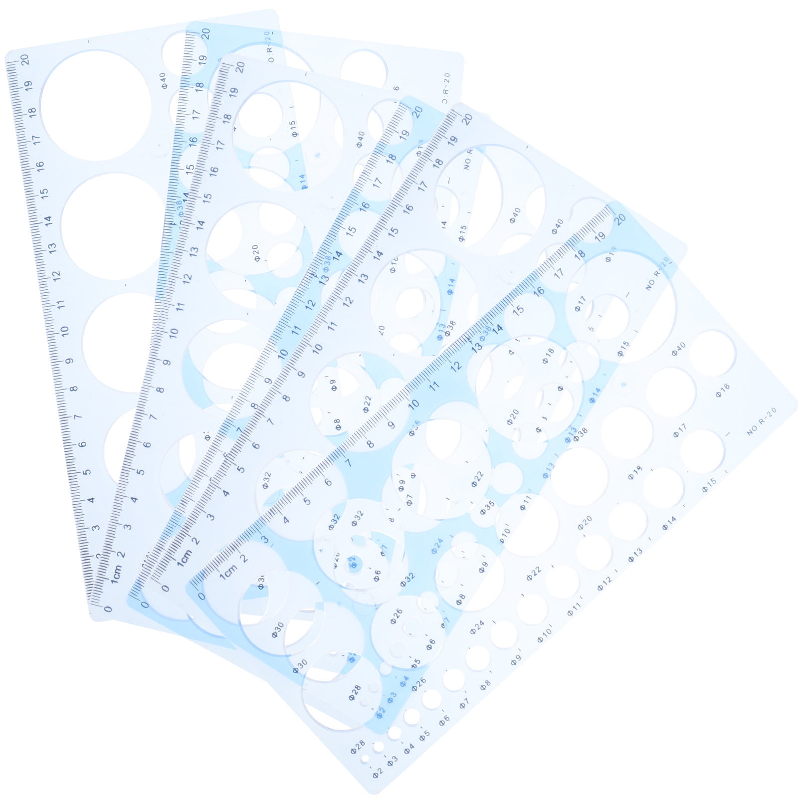 HEMOTON 6-Piece Circle Template Set for Architecture Drawing and ...