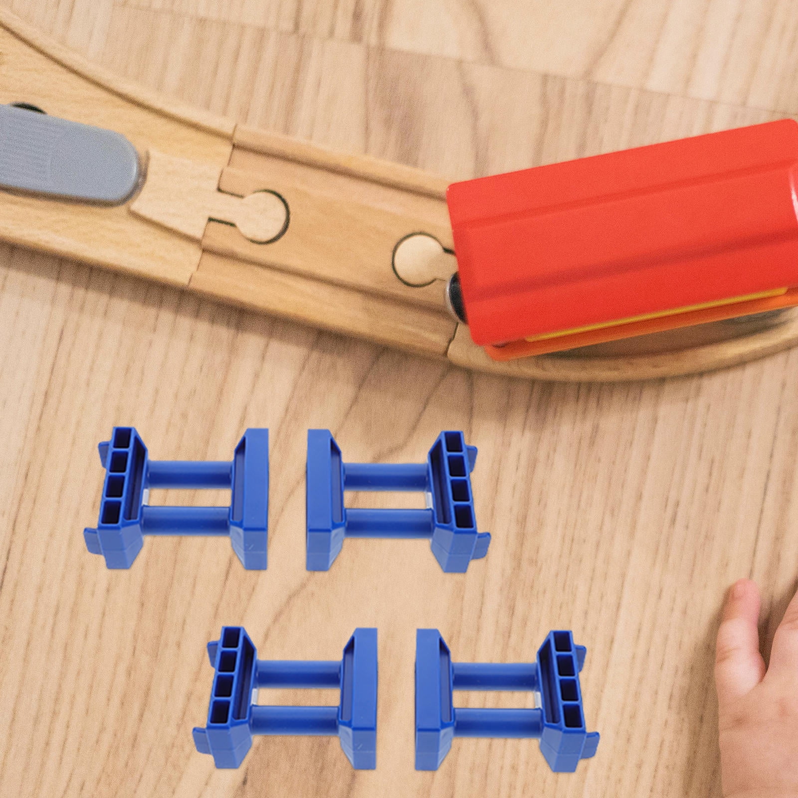 HEMOTON 6 Pcs Pier Accessories Train Trestle Abutment Kit Child Blue ...