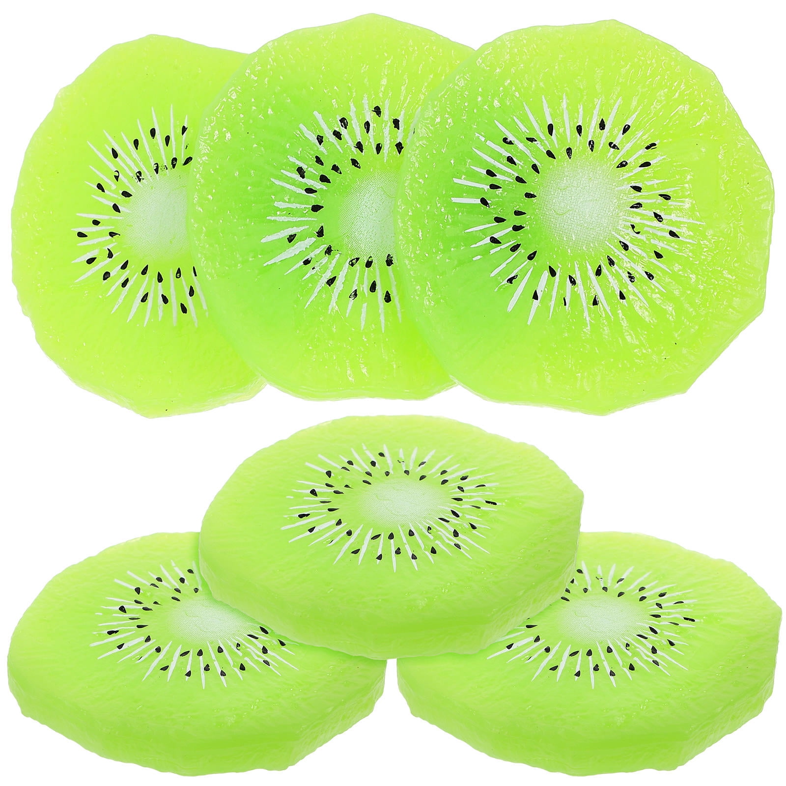 HEMOTON 6Pcs Desktop Fake Kiwi Slice Decor for Educational Use and ...