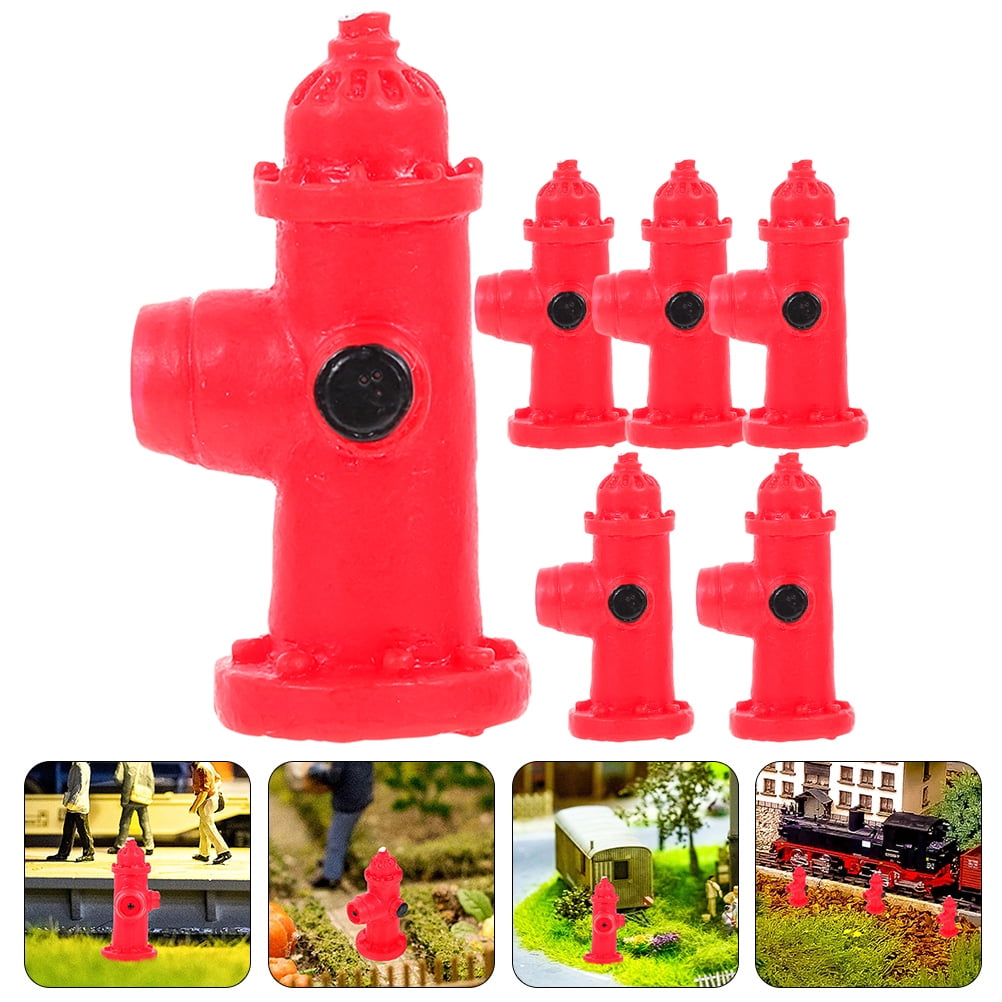 HEMOTON 6 Pcs Traffic Sign Model Simulated Fire Hydrant Ornament Child ...