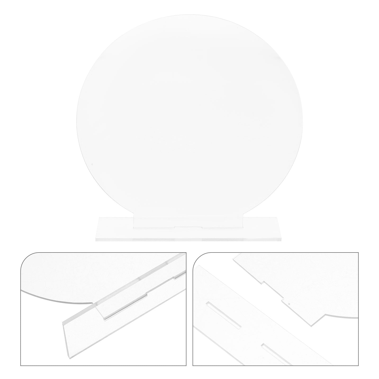 Hytrove Wedding Table Number Sign Acrylic 6 Sets 4.7x4.7x1.2in ...