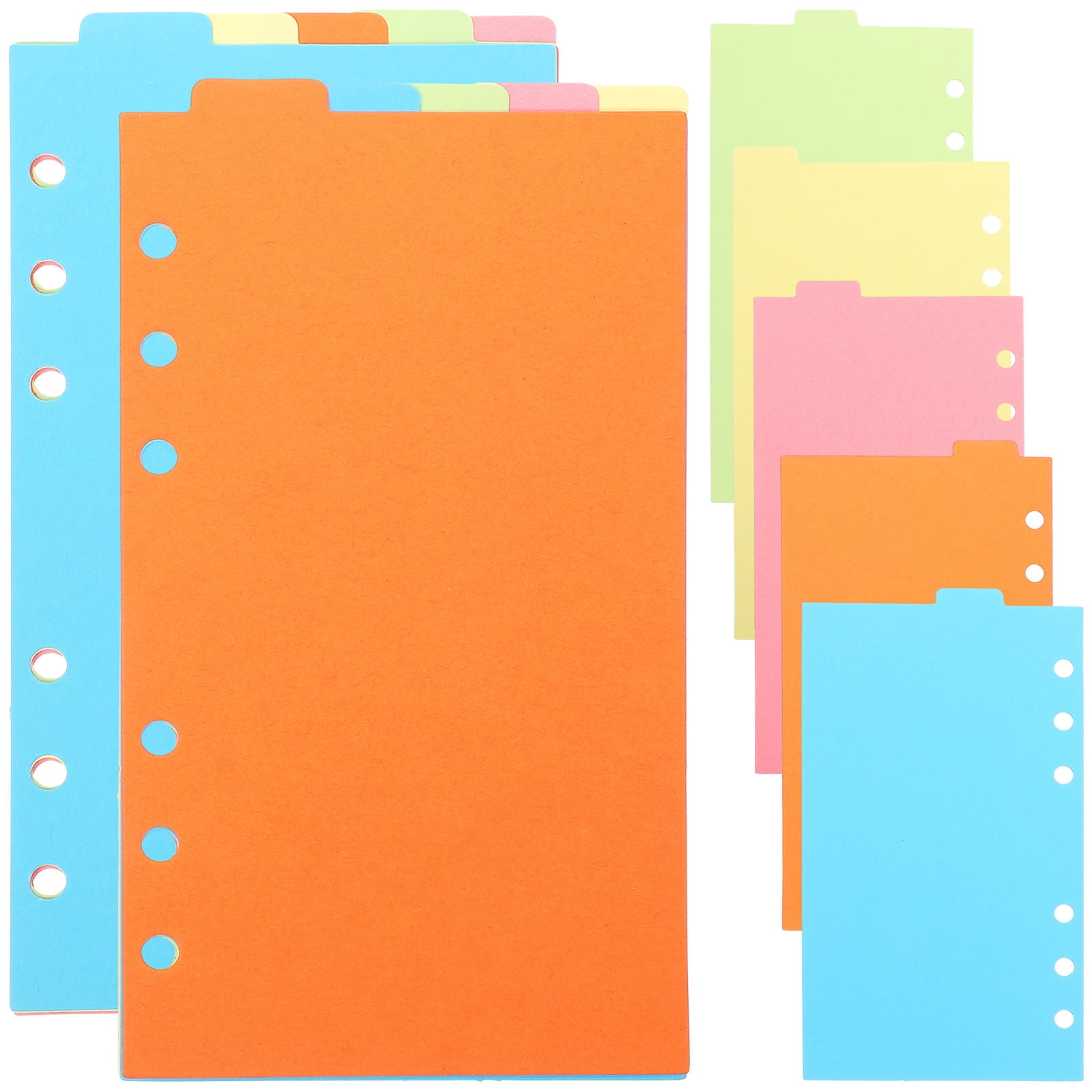 HEMOTON 6 Sets Index Label Loose-leaf Organizer Flipped Chart Sorters ...