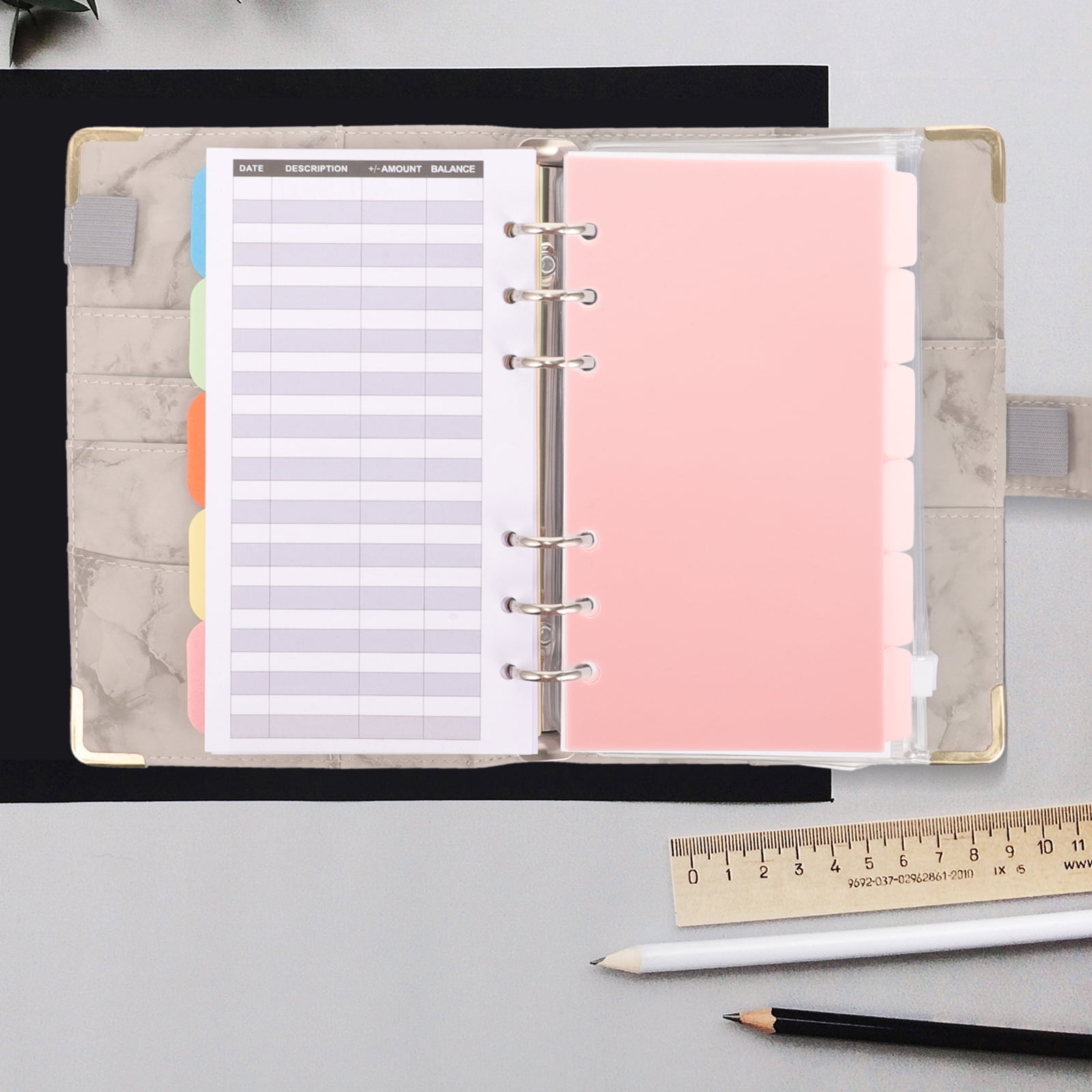 HEMOTON 6 Sheets Binder Dividers with Tabs Index Page Separator ...