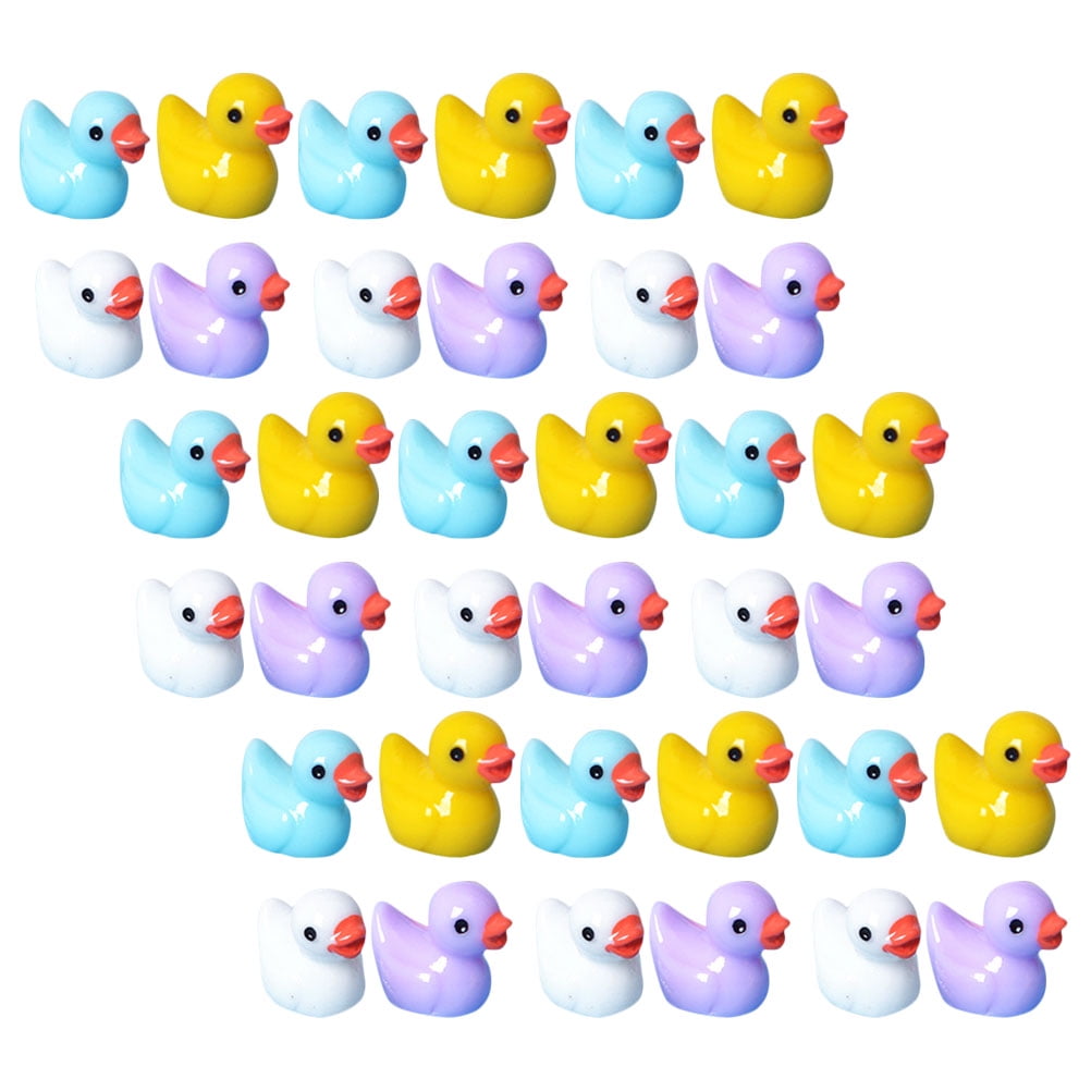 HEMOTON 60 Pcs Cute Ducks Realistic Texture Statue Animal - Walmart.com