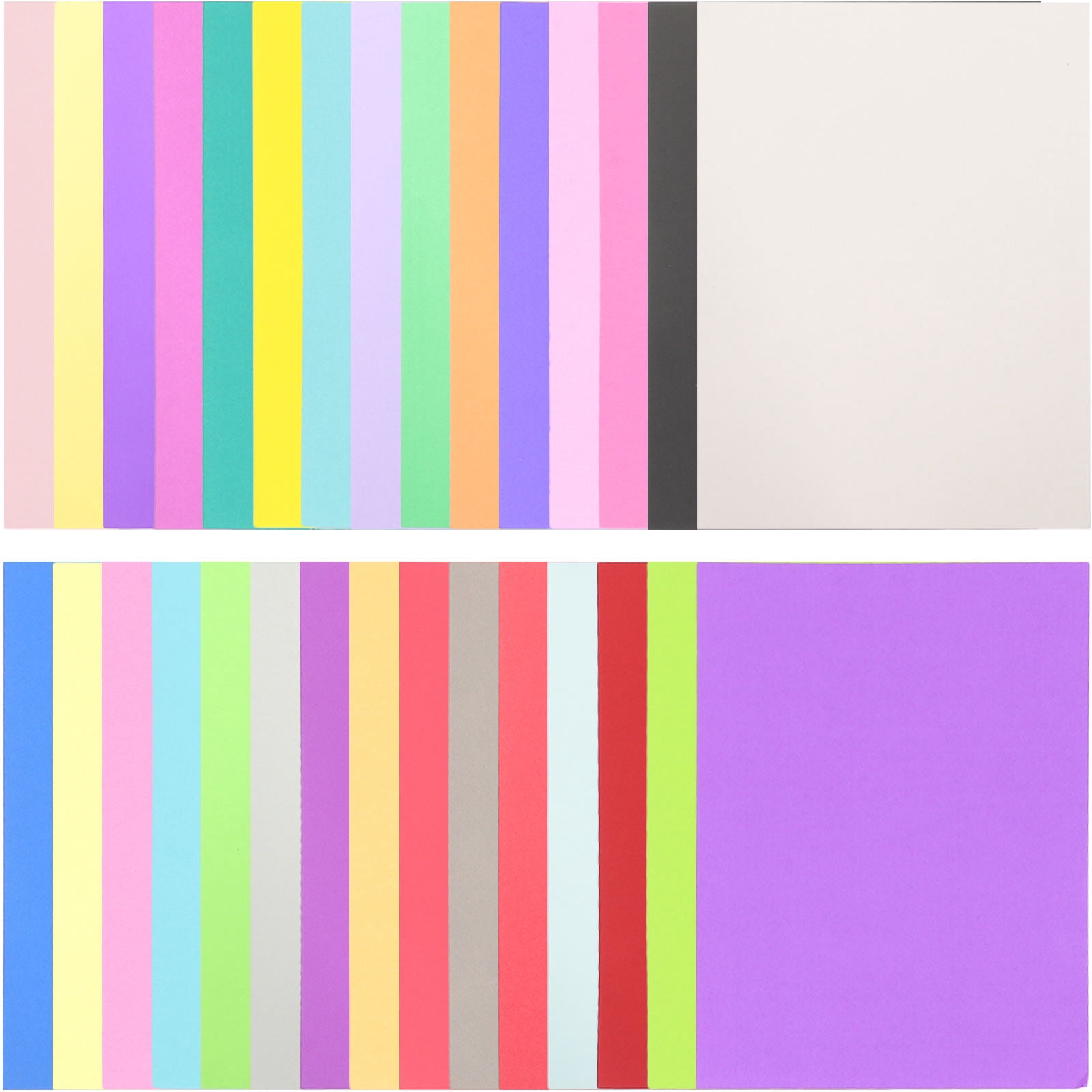 HEMOTON 60 Sheets Paint Color Cardboard Scrapbook Card Paper Child 29 ...
