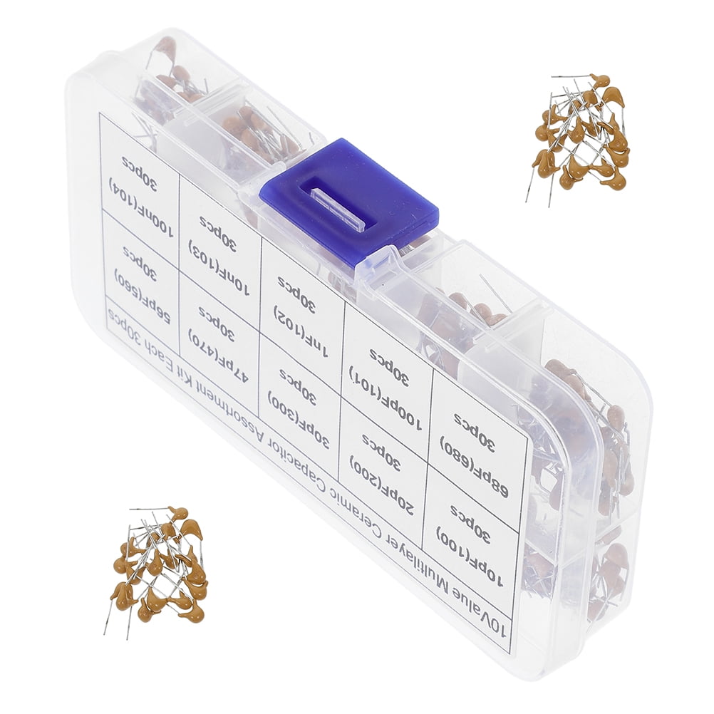 HEMOTON 600pcs Monolithic Ceramic Capacitor Assortment High Performance ...