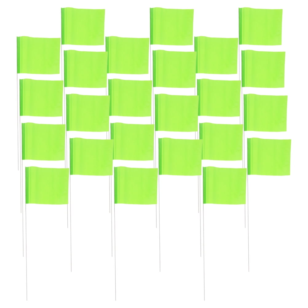 HEMOTON 60pcs Outdoor Lawn Sprinkler Flags Garden Sprinkler Flags Steel ...