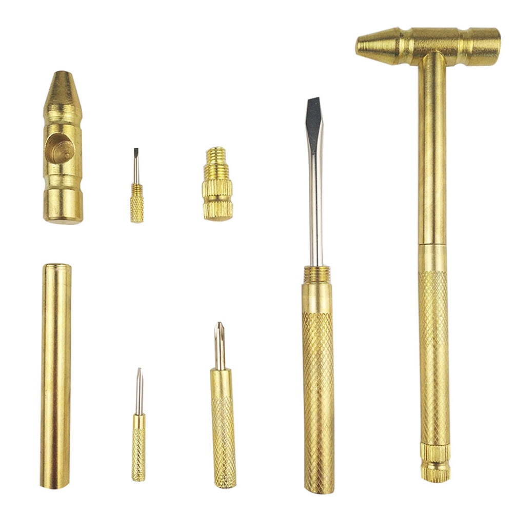 EXHUMKY 6 in 1 Golden Multi Functional Screwdriver Set for Maintenance ...