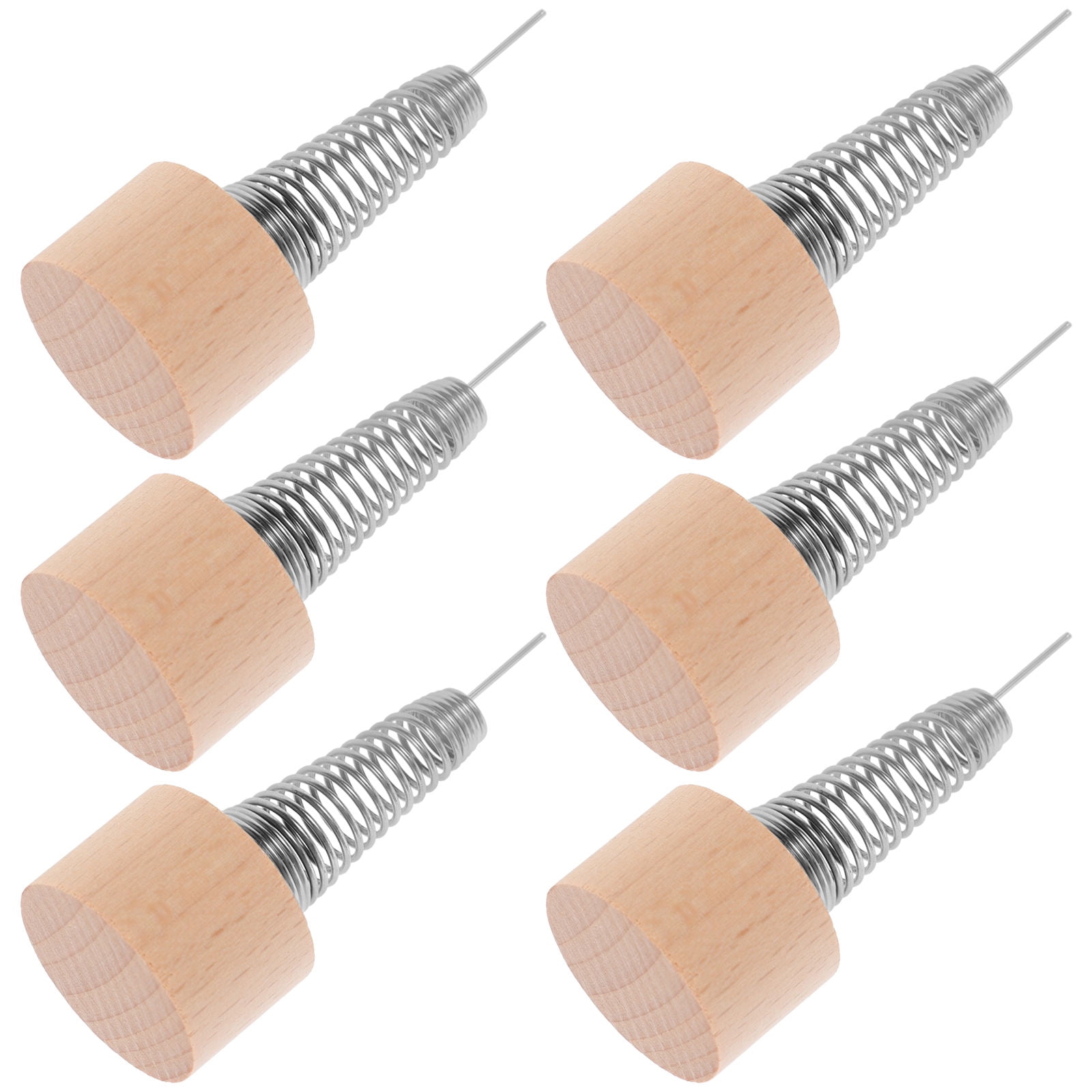HEMOTON 6Pcs Crochet Doll Display Stands with Wood Base and Iron Needle ...