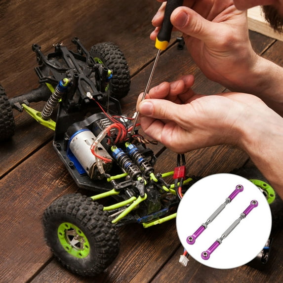 HEMOTON 6Pcs Length-Adjustable Pull Rod for Turnbuckle and Model Cars ...