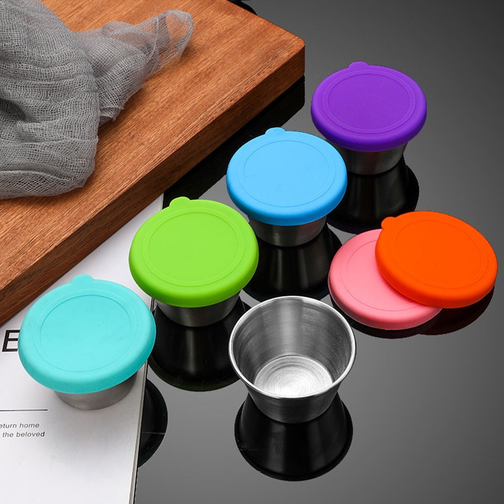 HEMOTON 6pcs Assorted Color Mini Sauce Boxes 304 Stainless Steel ...