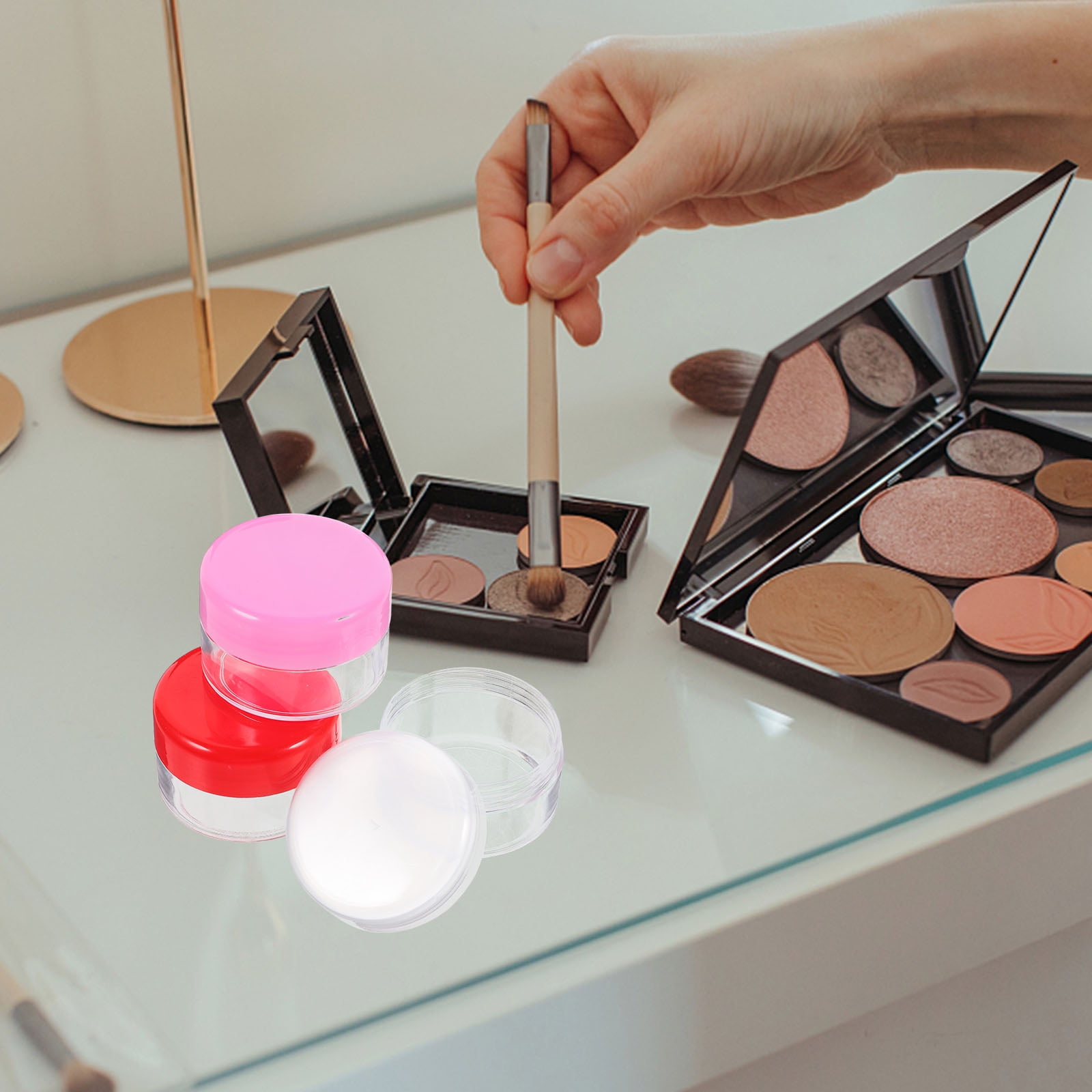 HEMOTON 6pcs Cream Jar 20ml Wide Mouth Cream Container Small Cream Jar ...